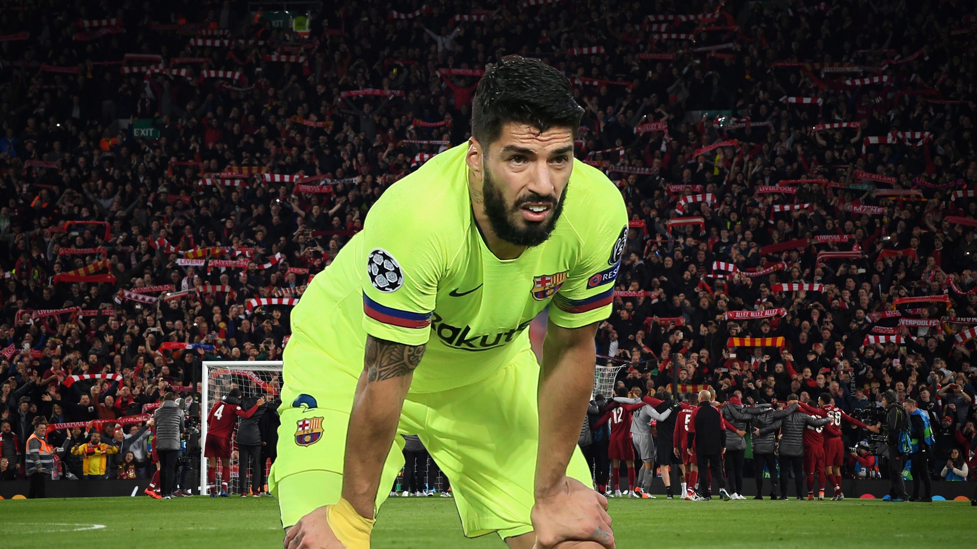 Luis Suarez sin forrige tur til Anfield ble preget av hoderisting ...